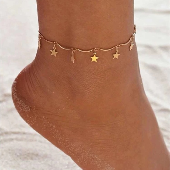 Sunshine Accessories | Jewelry | 73 Star Anklet | Poshmark